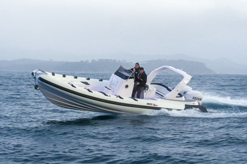 Selva D.900 Special. The sea trial of a "special" inflatable boat
