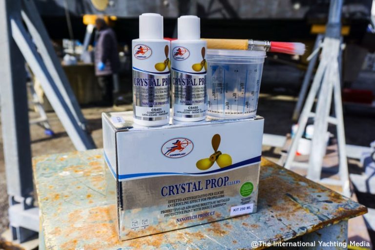 Crystal Prop : test of the antifouling paint for propellers